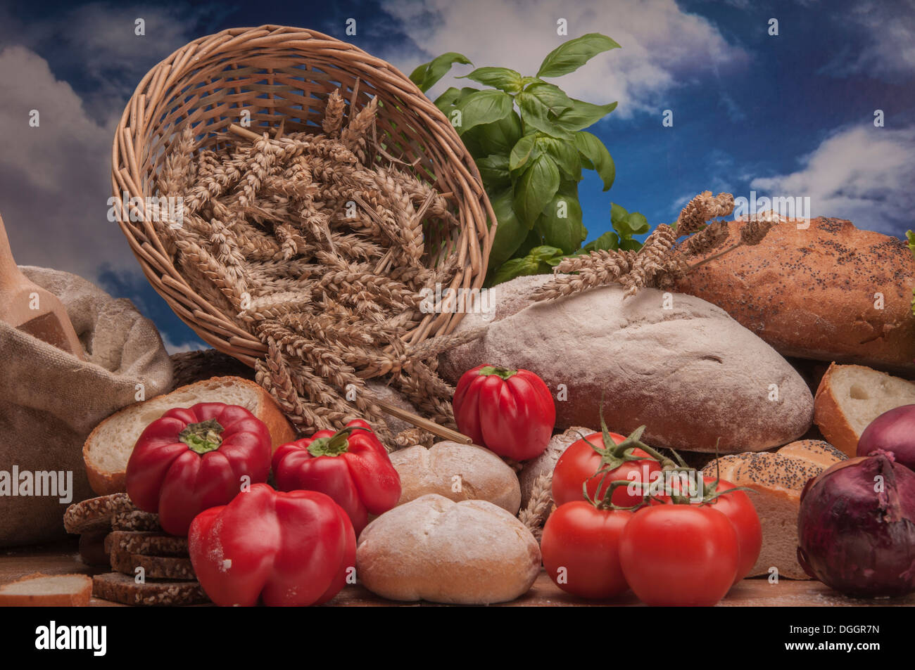 Traditional country food Stock Photo - Alamy