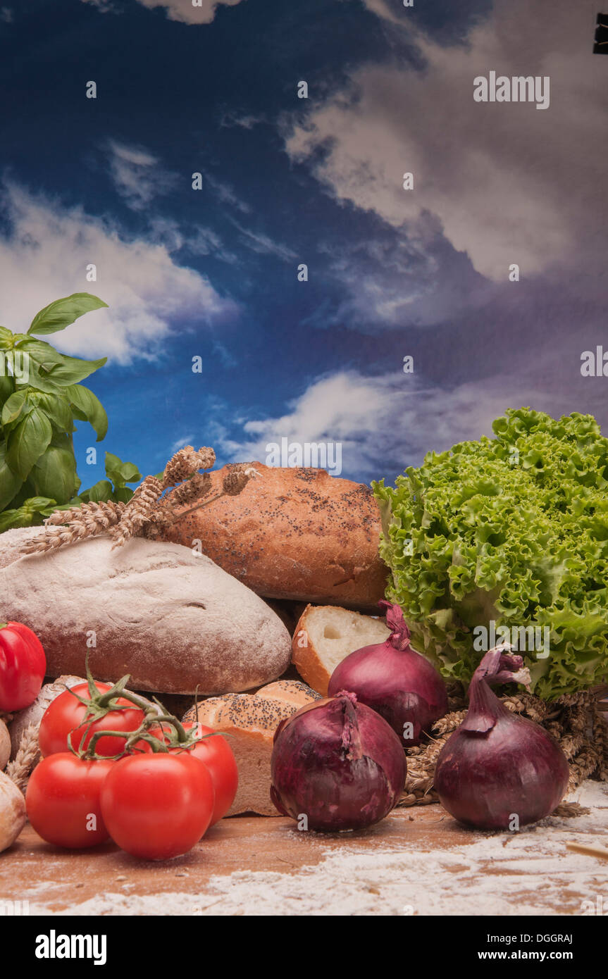 Traditional country food Stock Photo - Alamy
