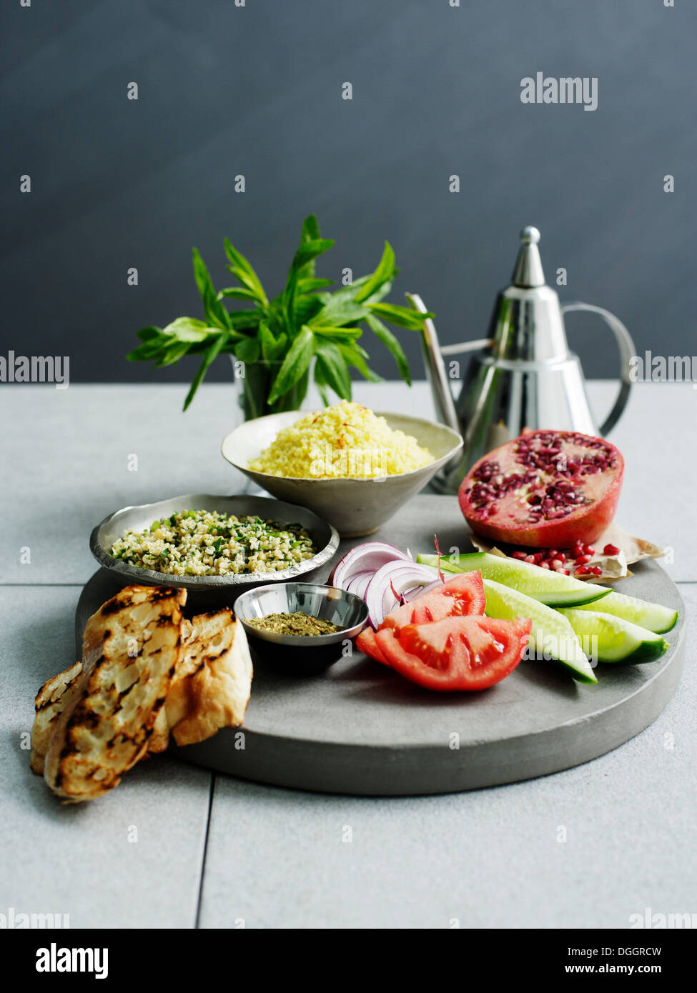 Selection of Middle Eastern ingredients Stock Photo - Alamy