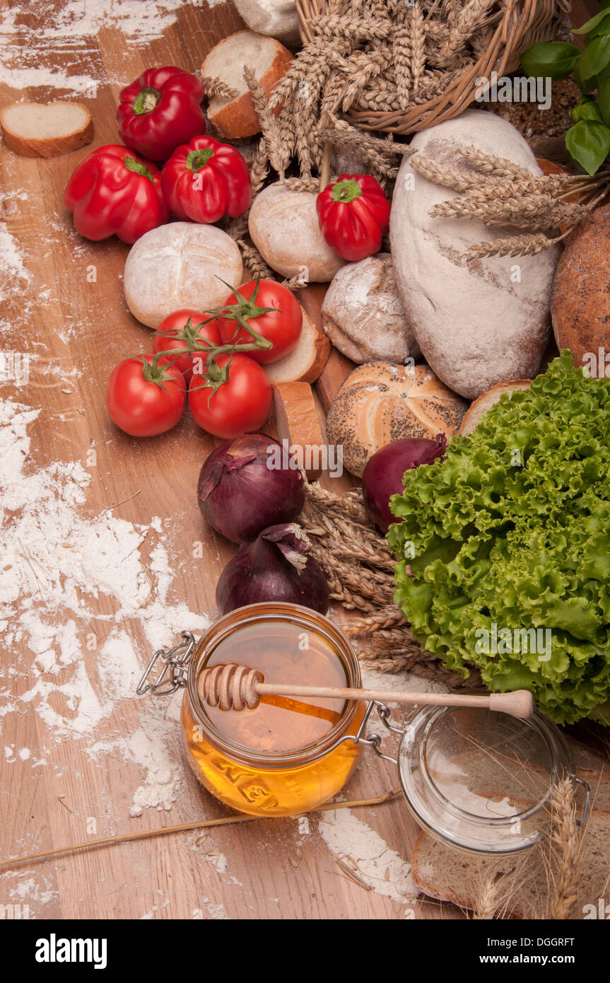 Traditional country food Stock Photo - Alamy