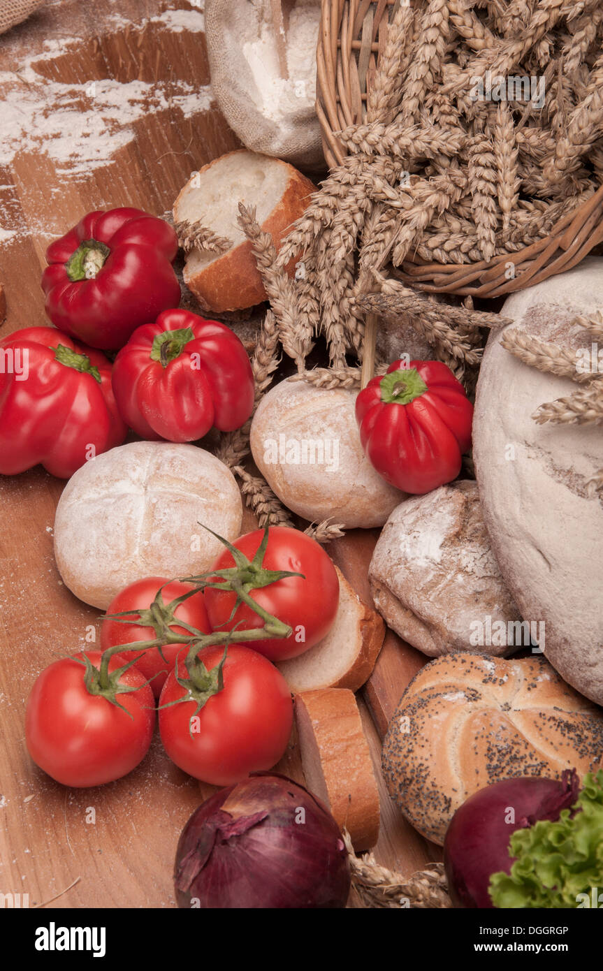 Traditional country food Stock Photo - Alamy