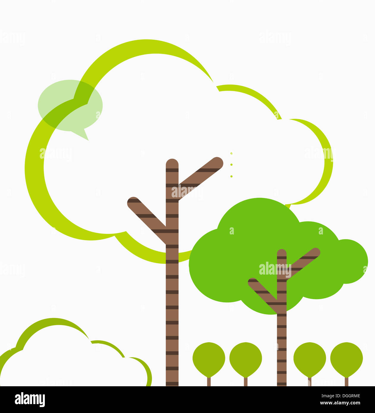 an illustration of trees Stock Photo - Alamy