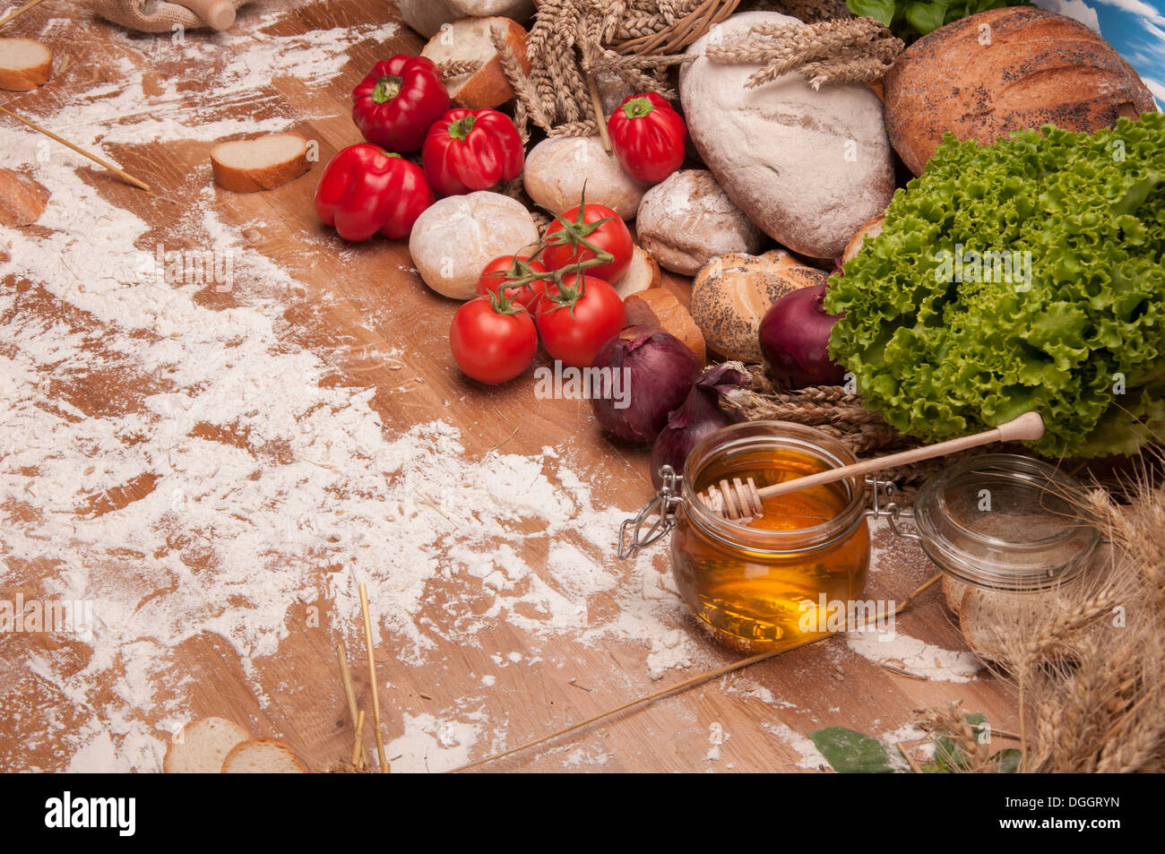 Traditional country food Stock Photo - Alamy