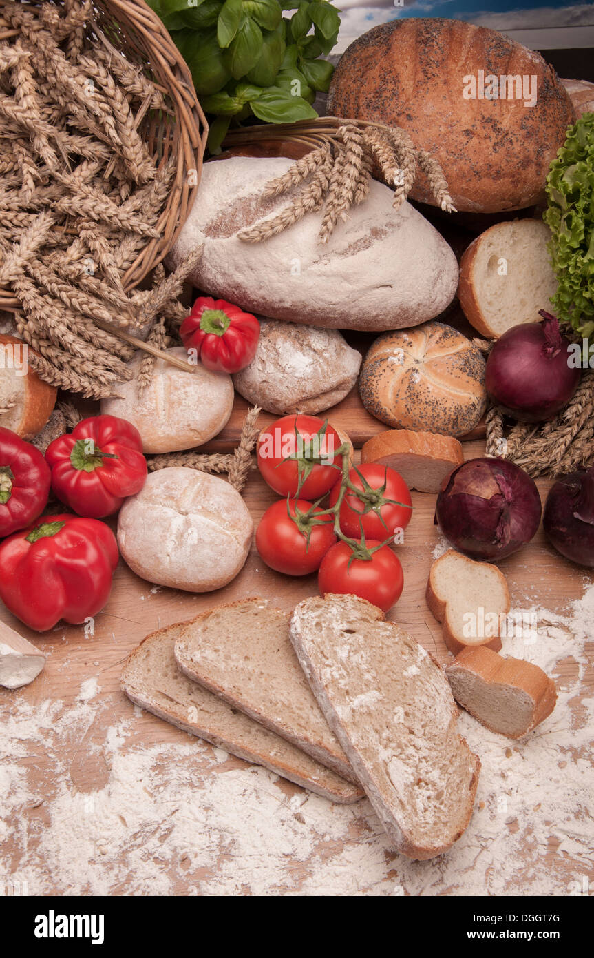 Traditional country food Stock Photo - Alamy