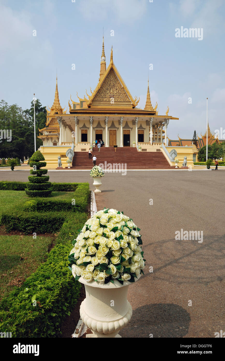 The Throne Hall At The Royal Palace Phnom Penh Cambodia Stock Photo