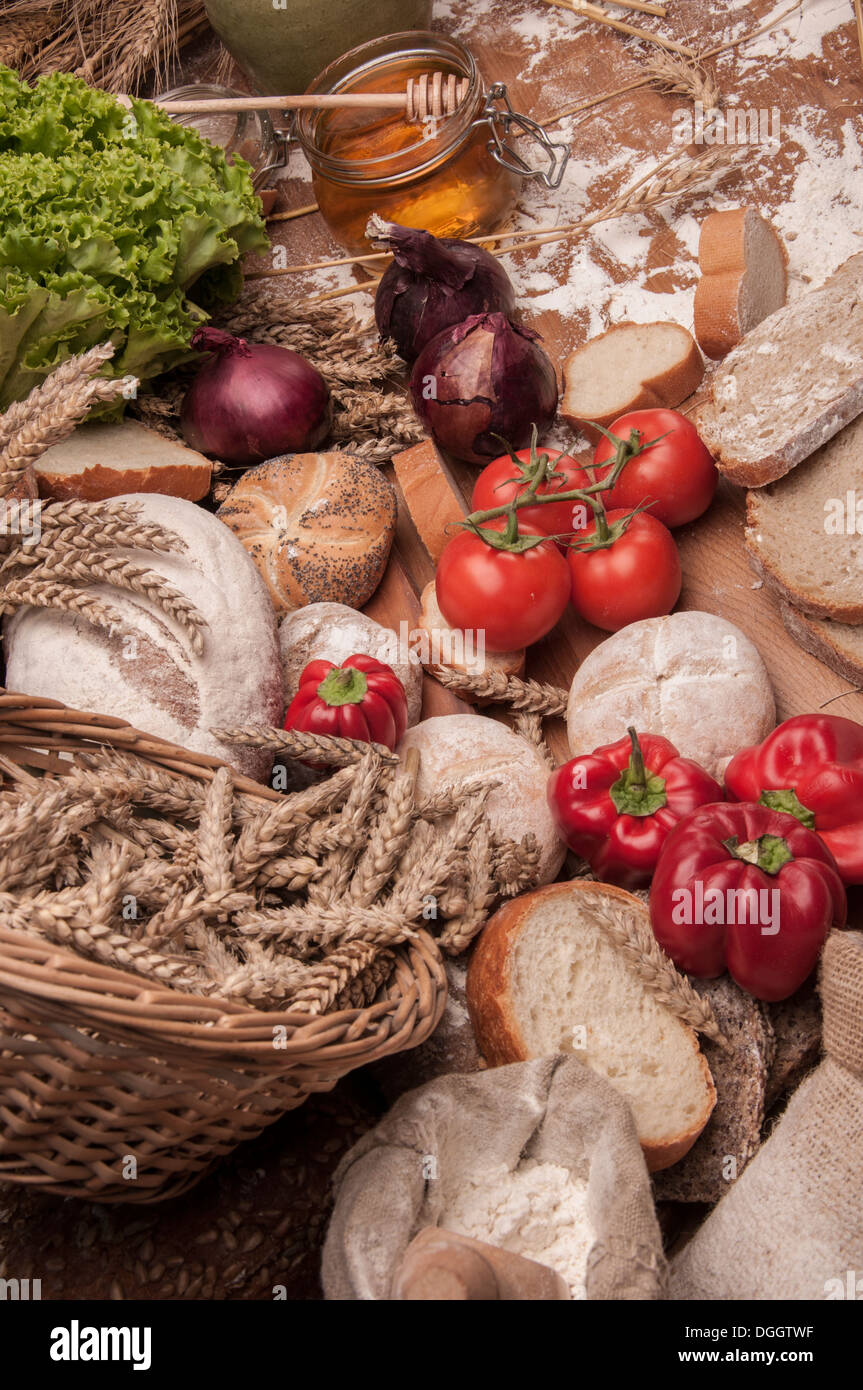 Traditional country food Stock Photo - Alamy