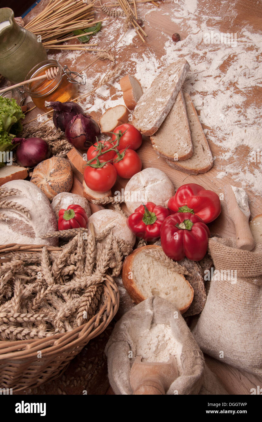 Traditional country food Stock Photo - Alamy