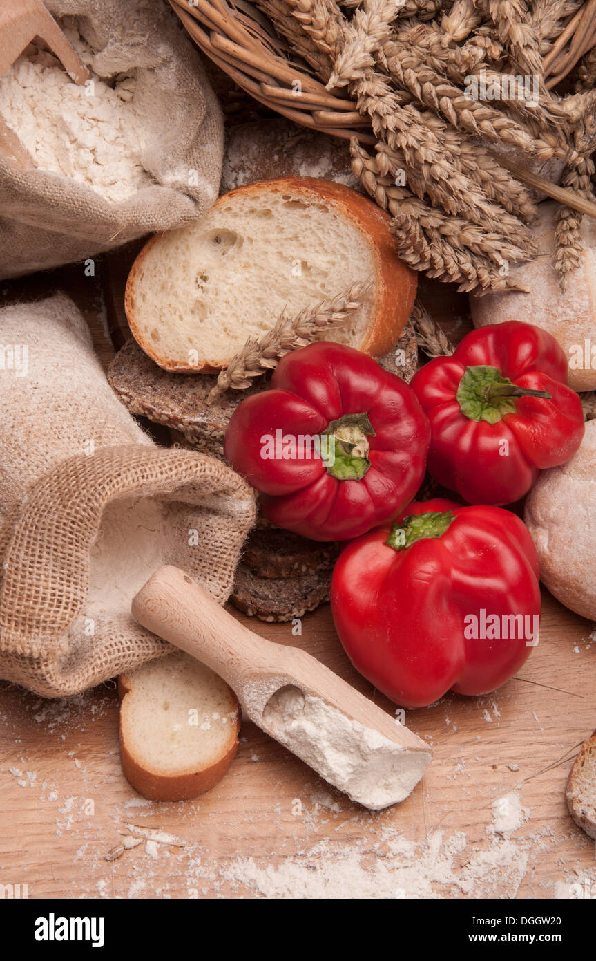 Traditional country food Stock Photo - Alamy