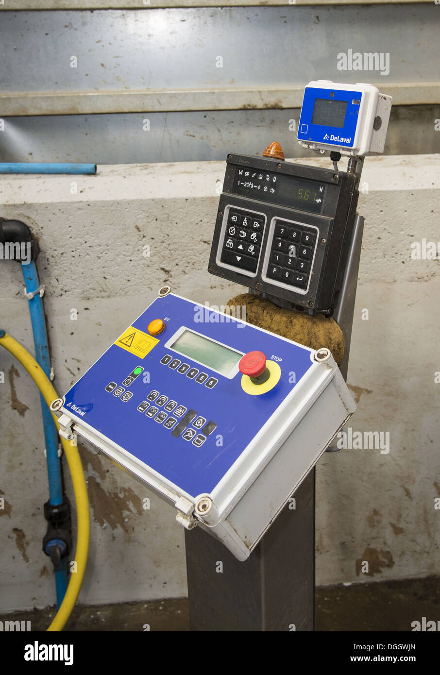 Dairy farming, control panel for Alpha Laval 50 point rotary parlour ...