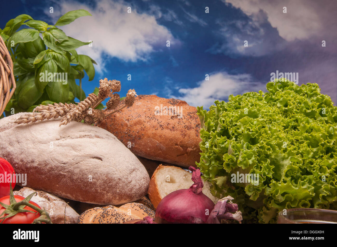 Traditional country food Stock Photo - Alamy