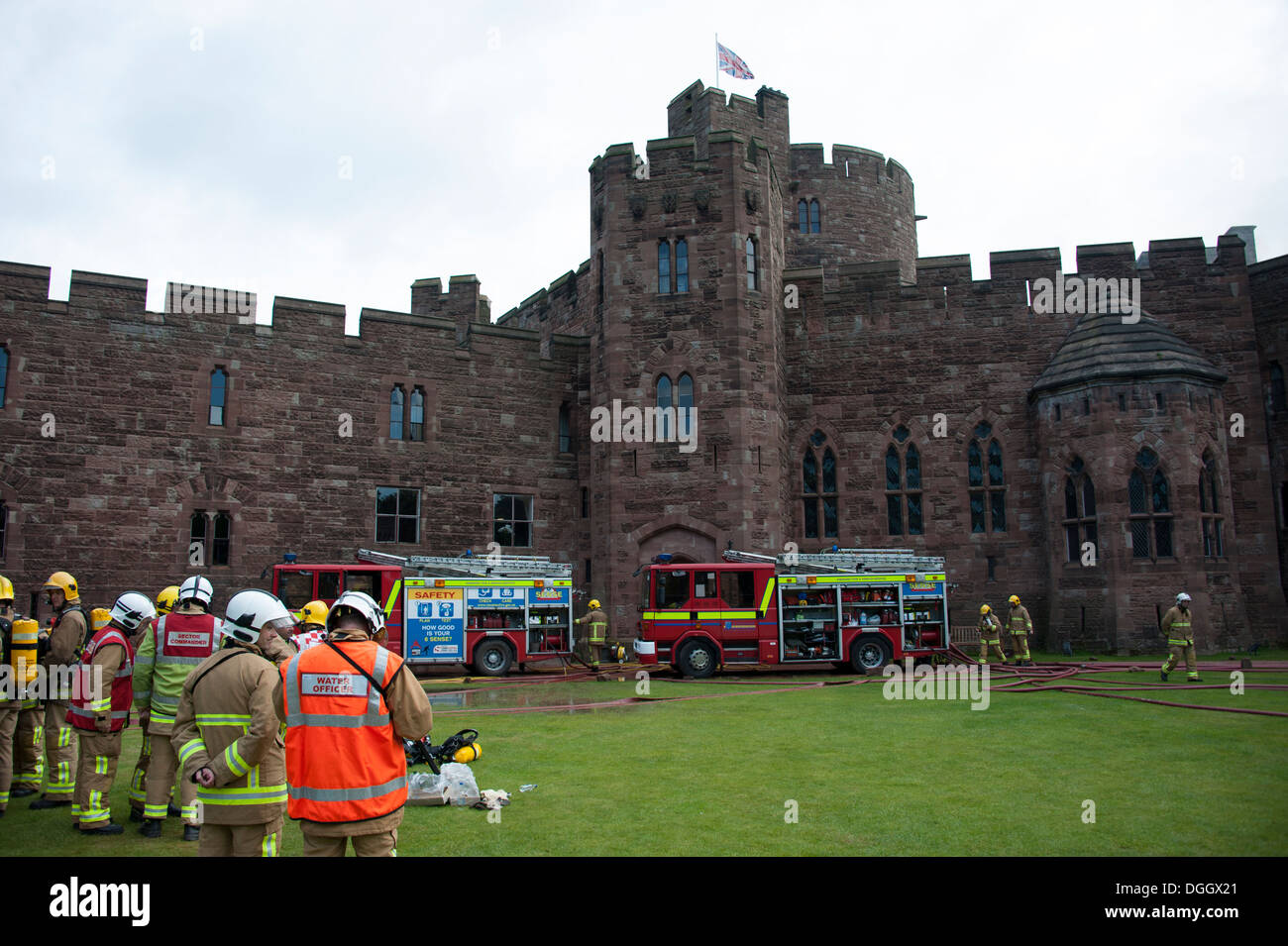 Medieval Castle On Fire