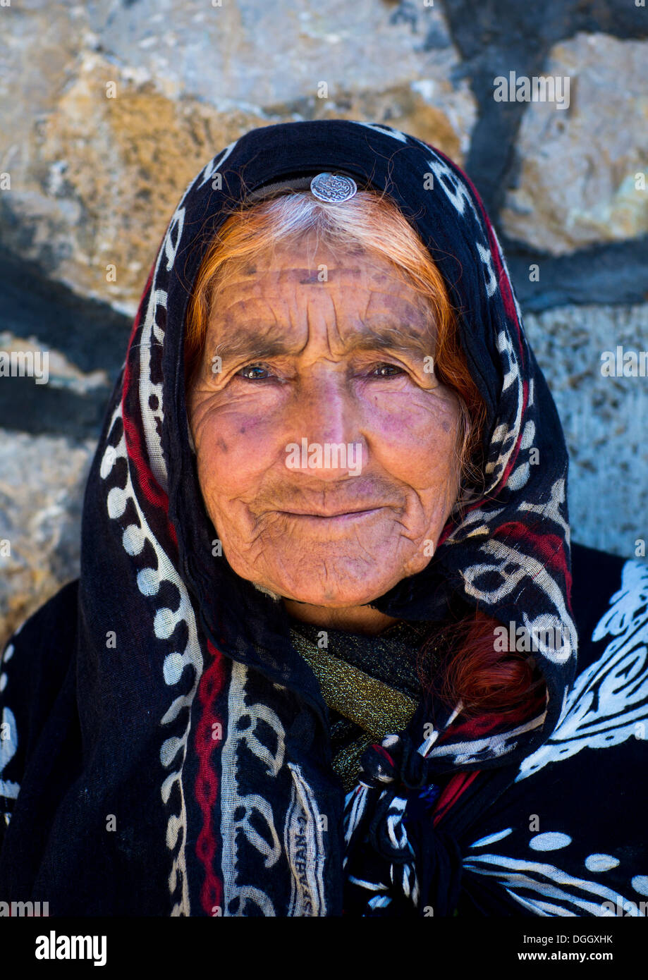 Old Kurdish Woman, Palangan, Iran Stock Photo - Alamy