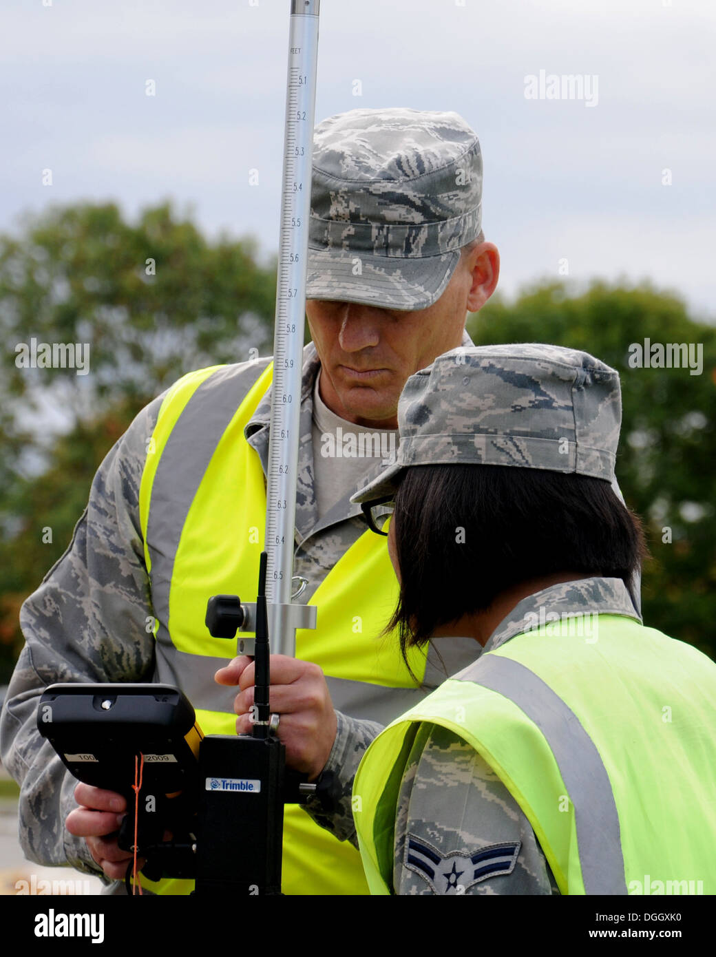 U.S. Air Force Chief Master Sgt. Tracy Jones, left, 100th Air Refueling ...