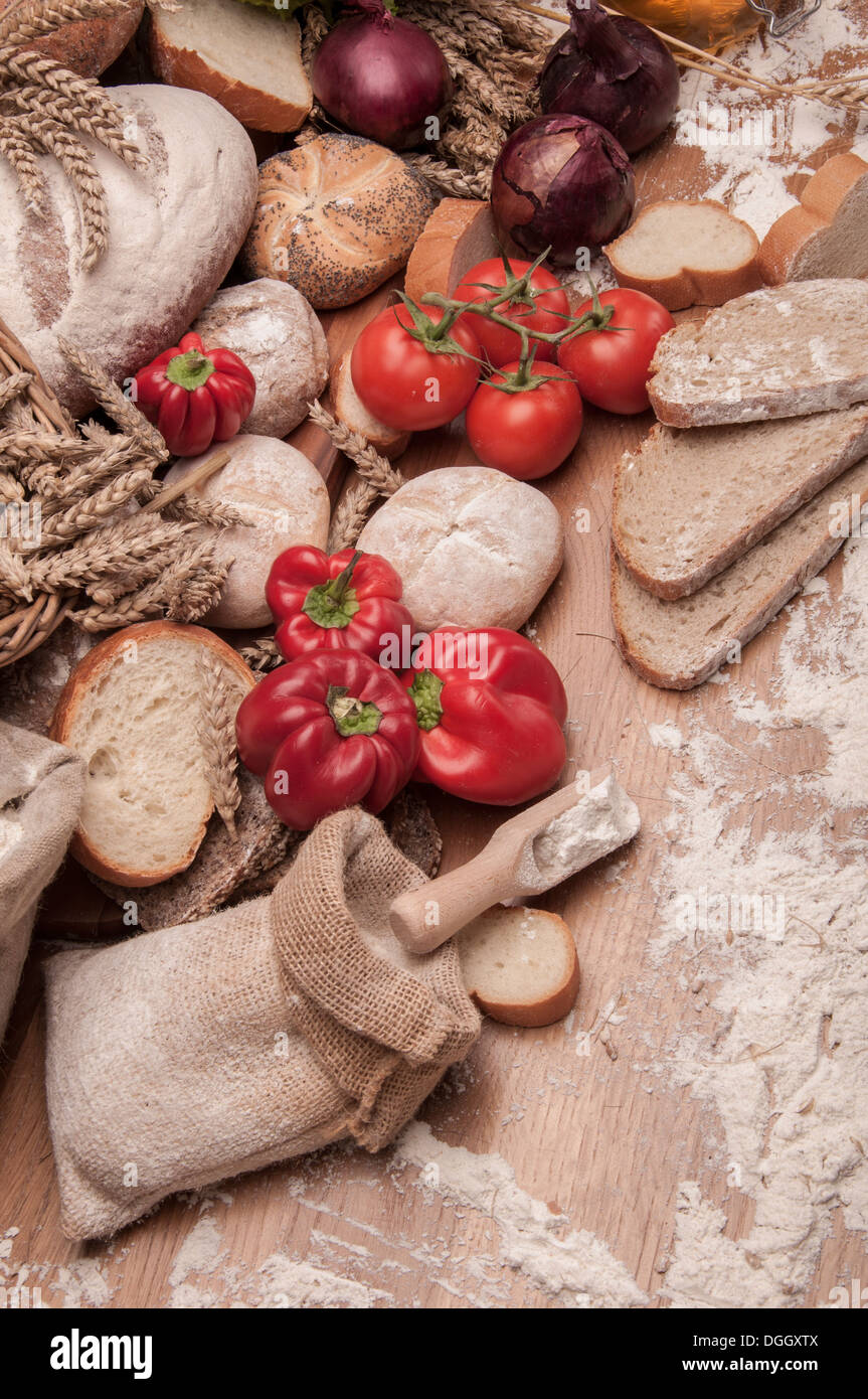 Traditional country food Stock Photo - Alamy