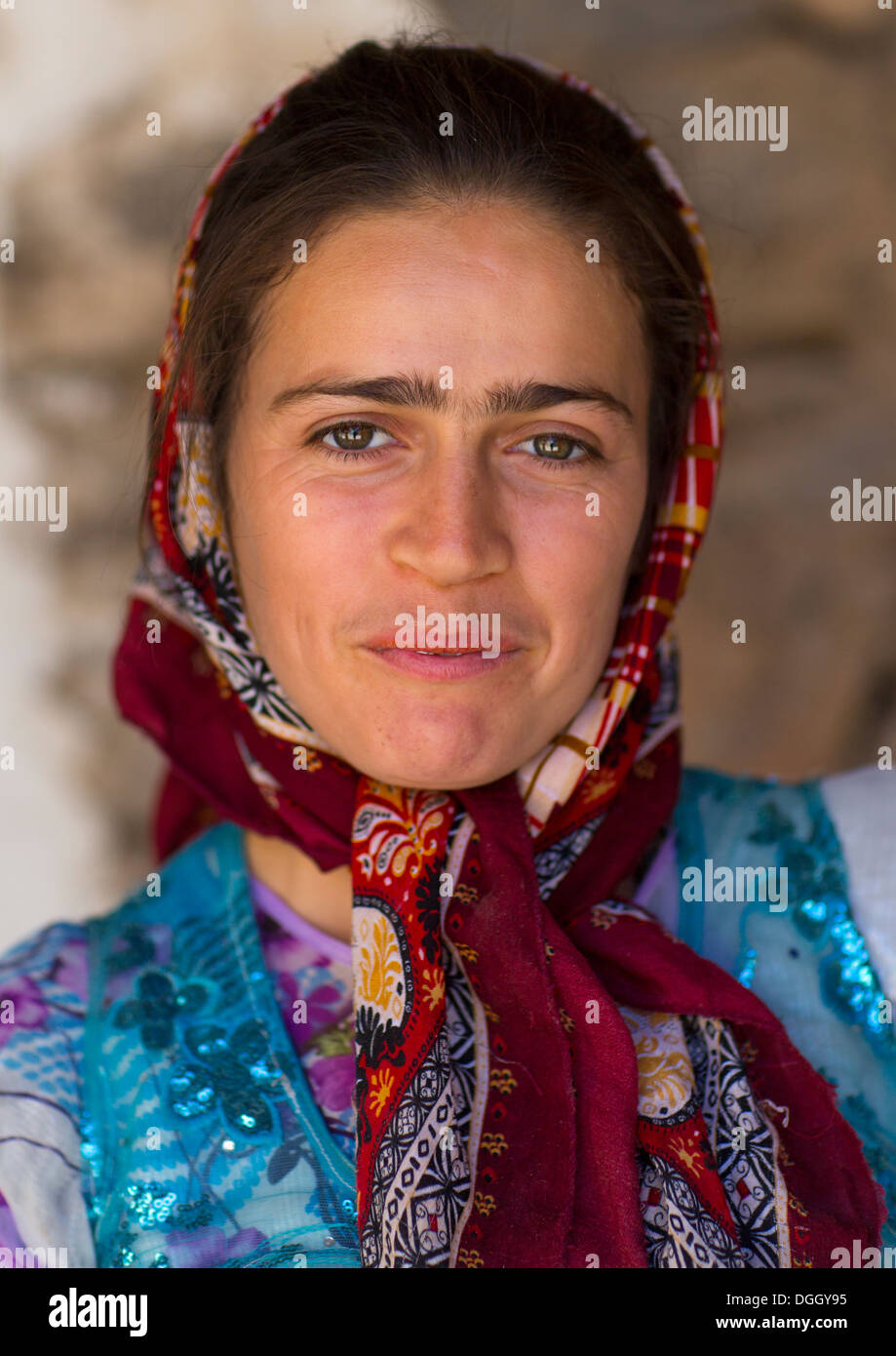 Kurdish Young Woman, Palangan, Iran Stock Photo - Alamy