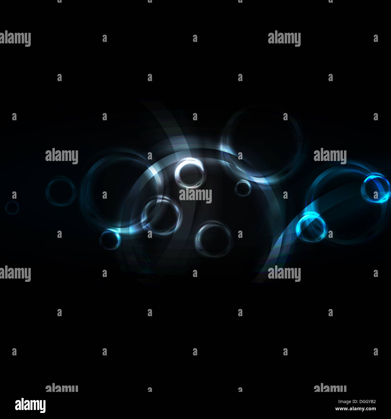 Iridescent blue rings hi-res stock photography and images - Alamy