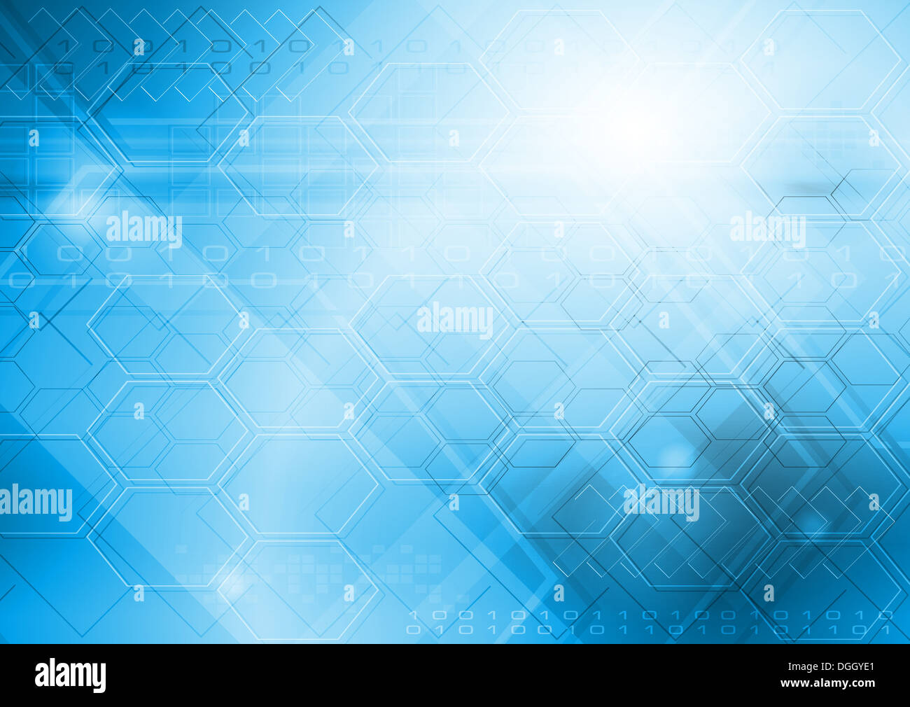 Hi-tech blue background. Eps 10 vector Stock Photo - Alamy