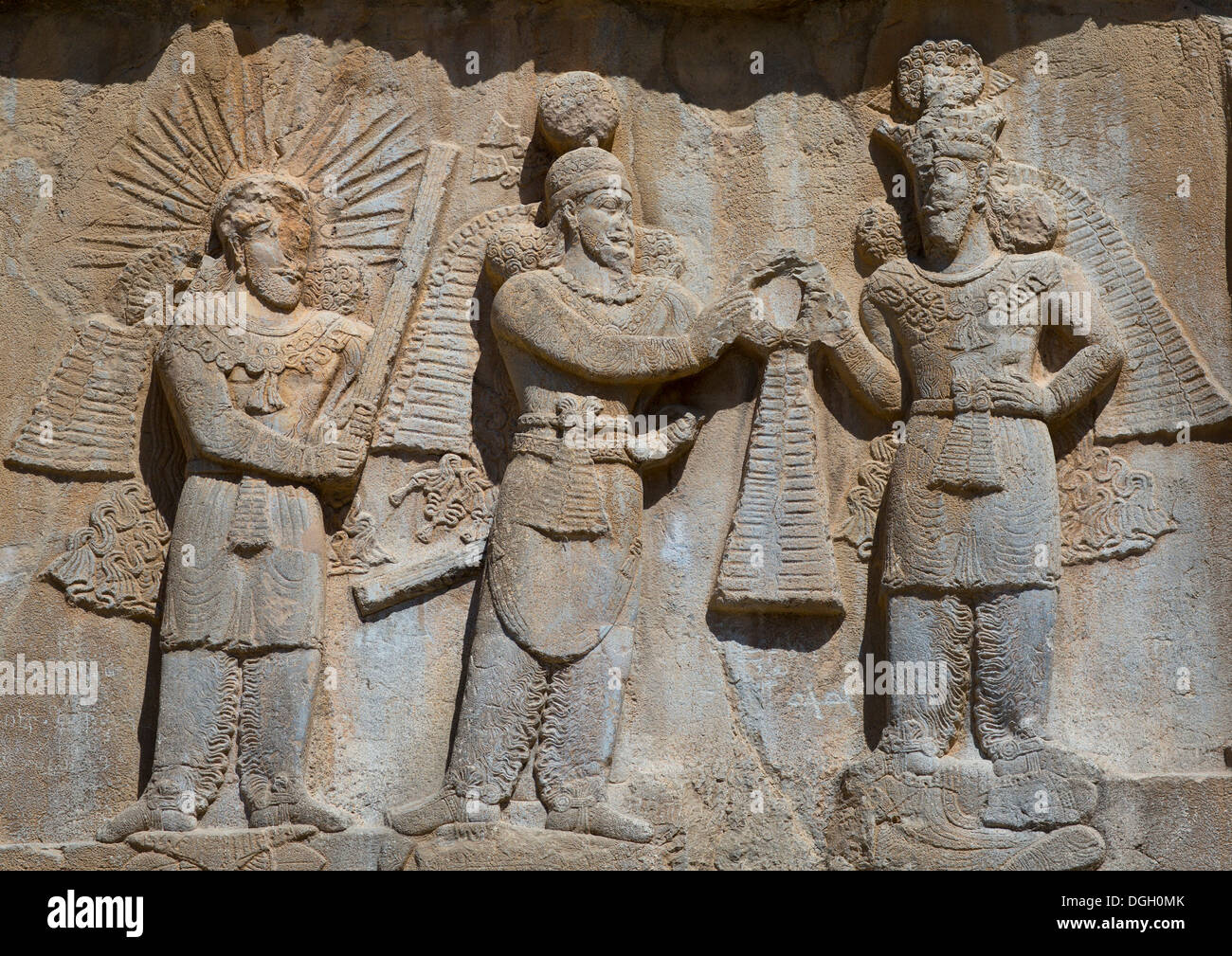 Sassanian Bas-reliefs At Taq-e Bostan, Kermanshah, Iran Stock Photo - Alamy