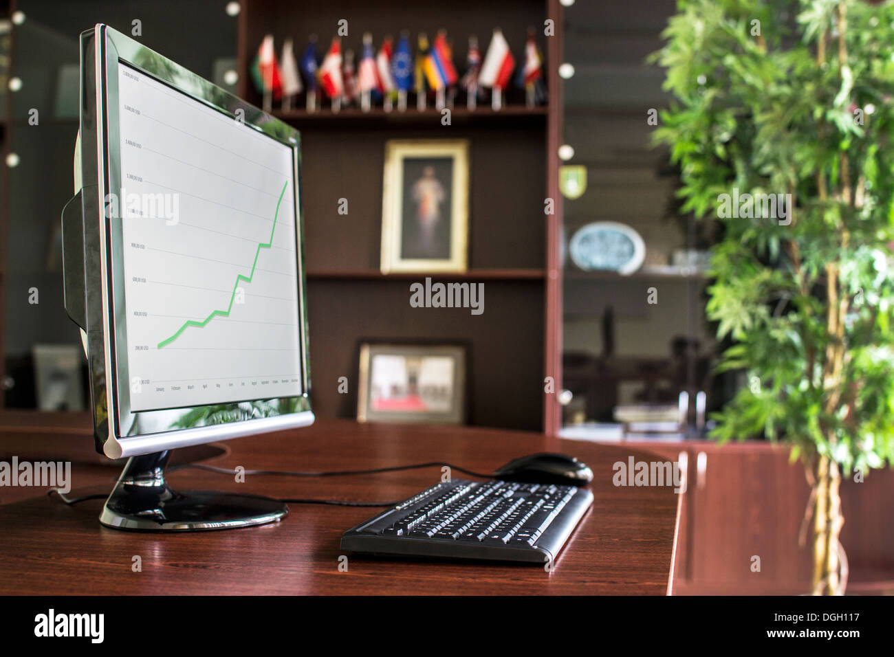 Modern office desktop Stock Photo - Alamy