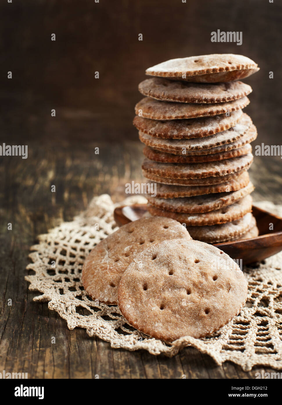 Rye flat bread Stock Photo - Alamy