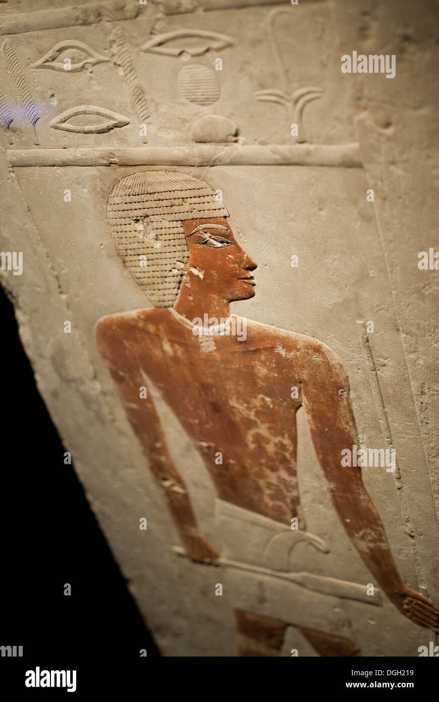 Limestone Tomb Relief, probably from Saqqara, Egypt. IV Dinasty ...