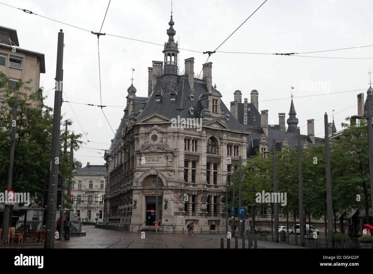 Nationale Bank Brussel Stockfoto Sakhanphotography