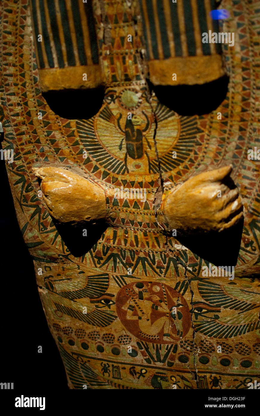 Mummy cover of an unknown man. Deir el-Bahari, Tebas, Egypt. "Treasures ...