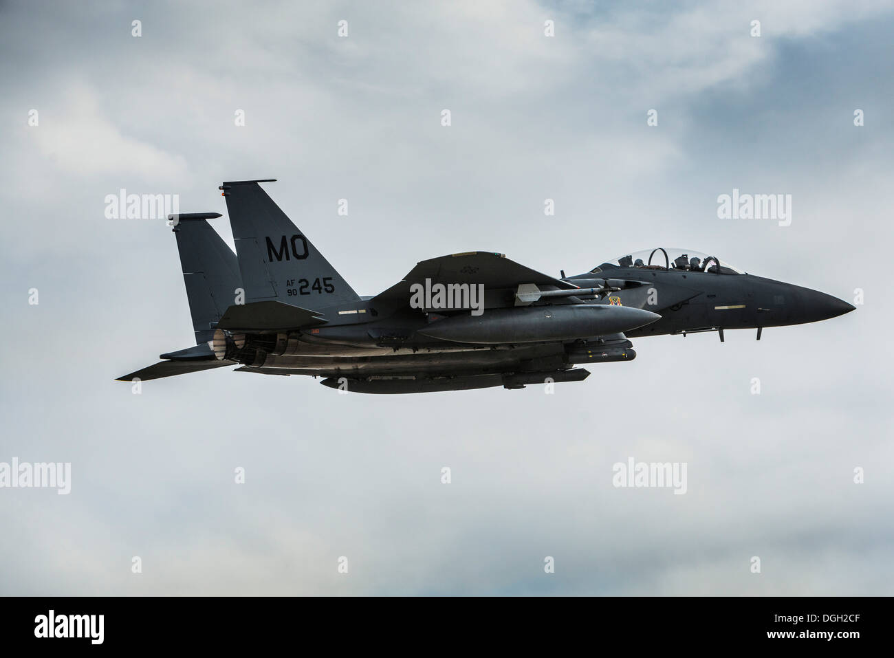 Mountain Roundup exercise jet takeoff flying F-15 Stock Photo - Alamy