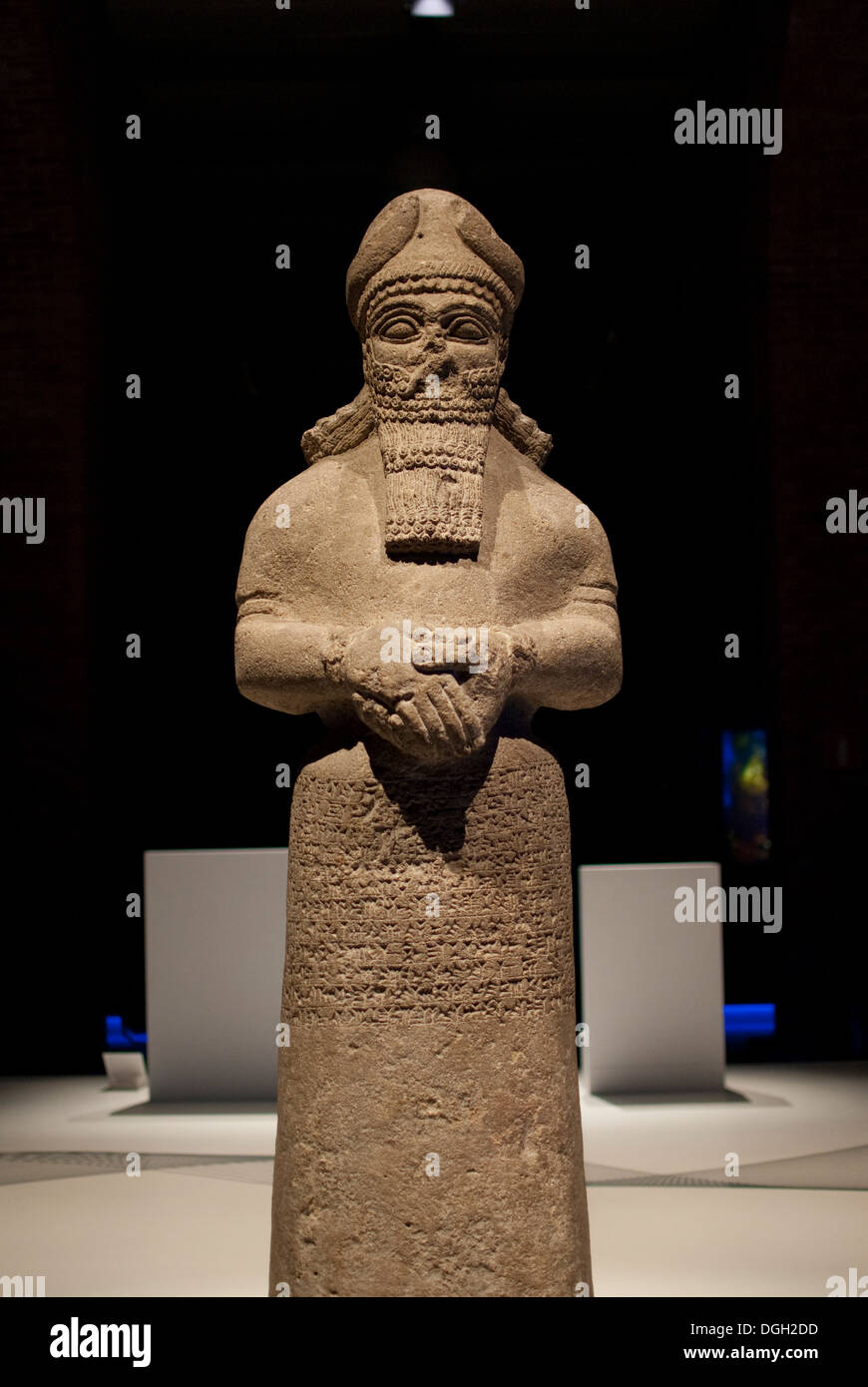 Stone figure of an attendant god From Nimrud (ancient Kalhu), northern ...