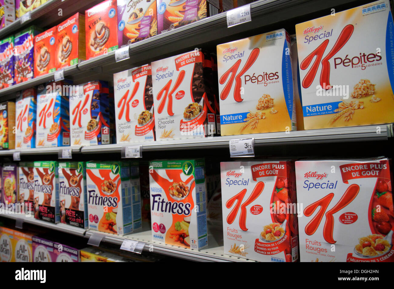 French Supermarket Shelves Shop Store High Resolution Stock Photography ...