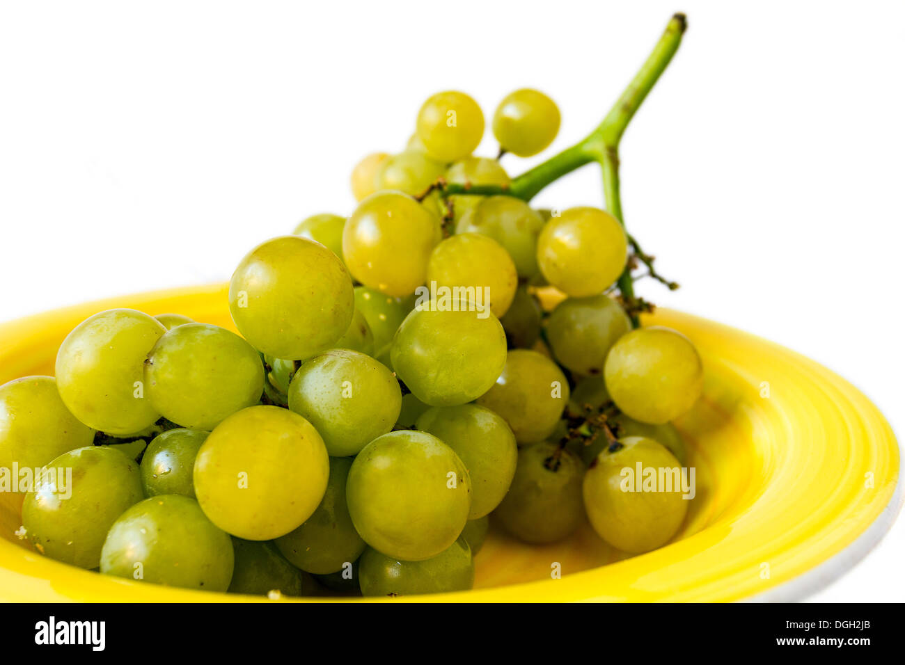 White grape on a dish ready for eat Stock Photo - Alamy