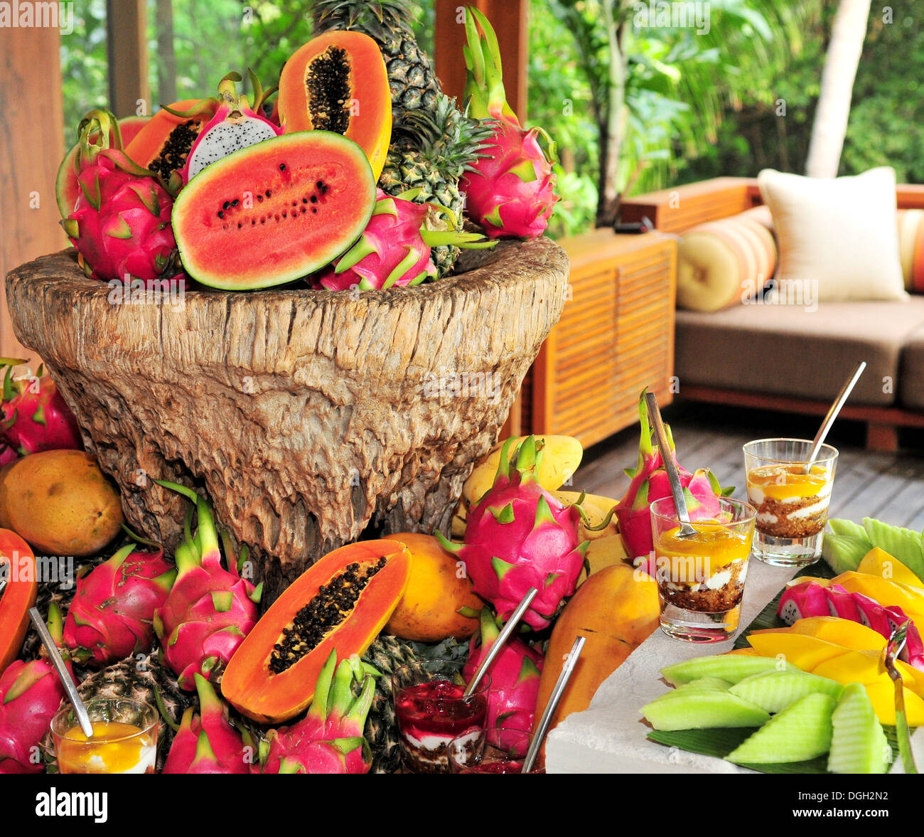 An Array of Tropical Fruits Stock Photo - Alamy