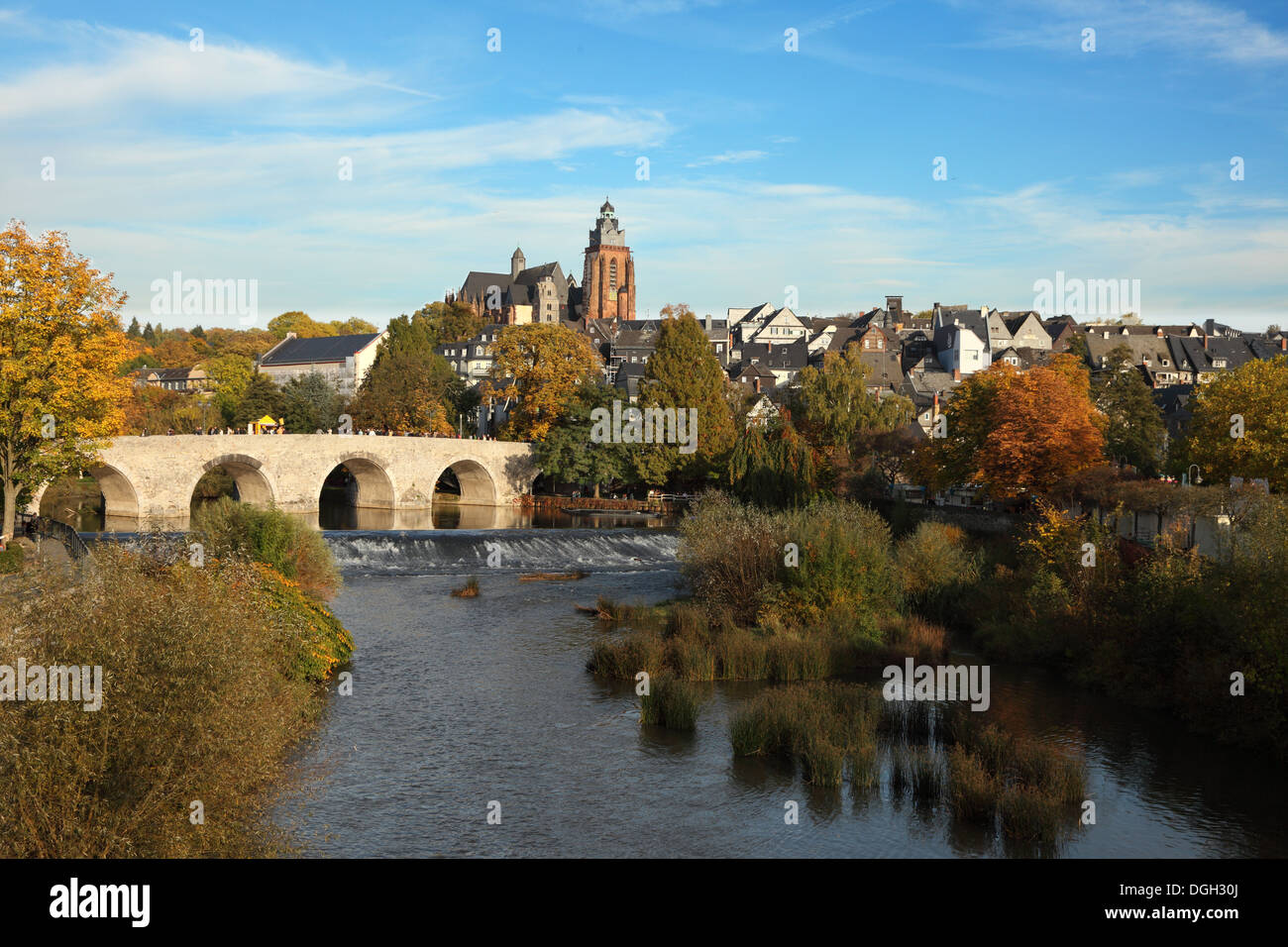 Lahn river in the old town Wetzlar, Germany Stock Photo - Alamy