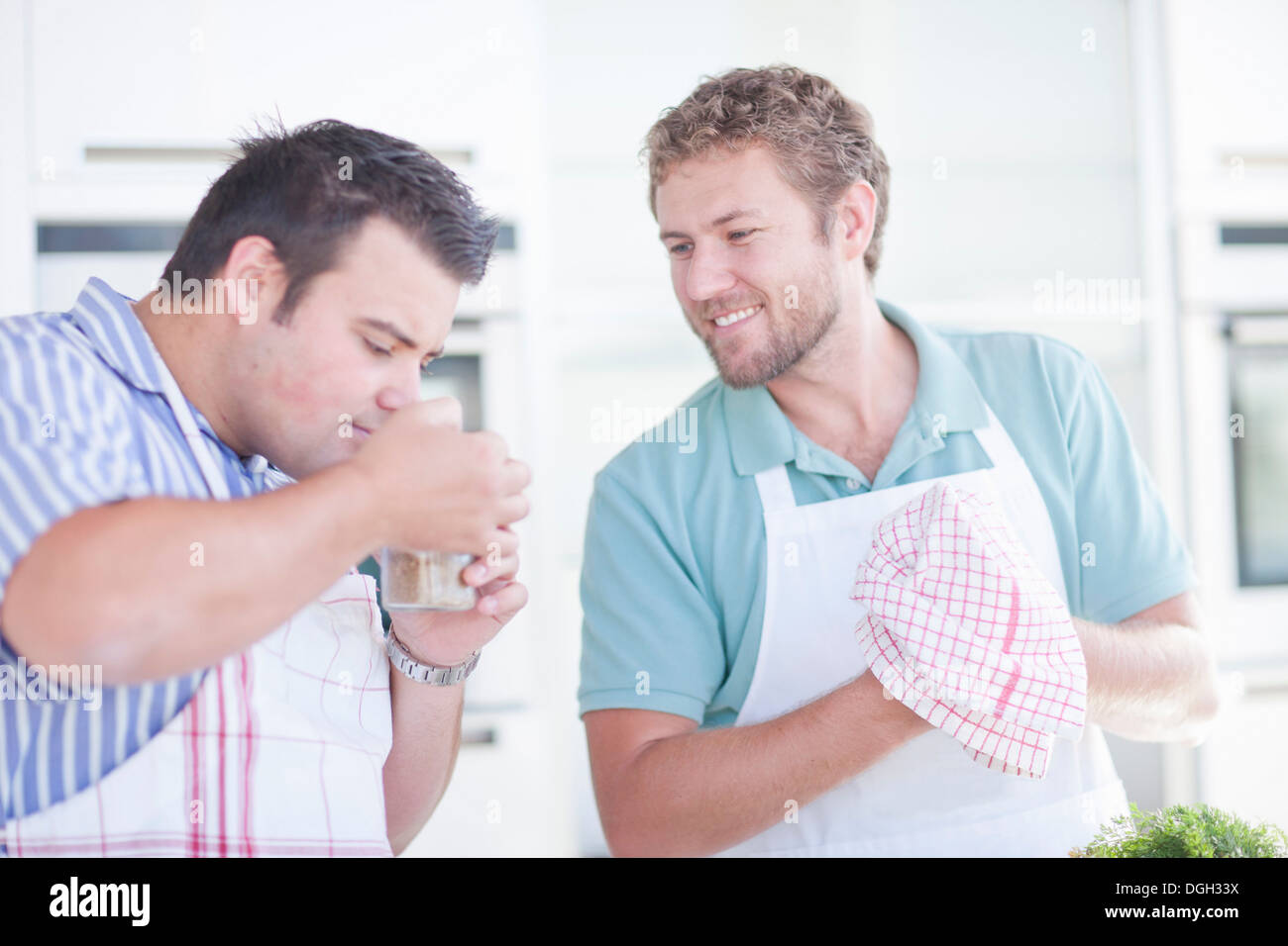 Young caucasian man smelling hi-res stock photography and images - Alamy