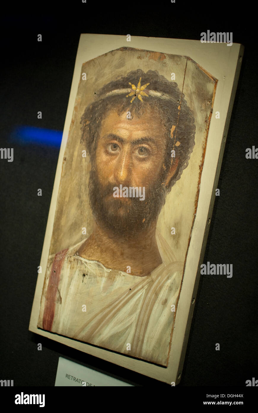 Mummy portrait. Hawara, Egypt. Roman Period, 138-160 A.C Stock Photo ...