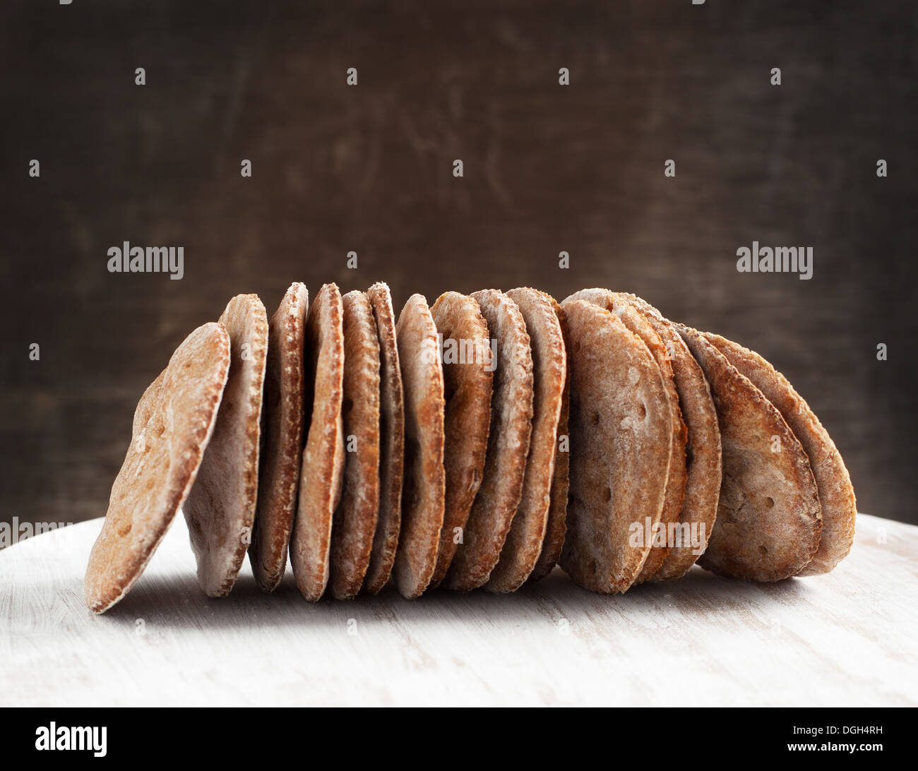 Rye flat bread Stock Photo - Alamy