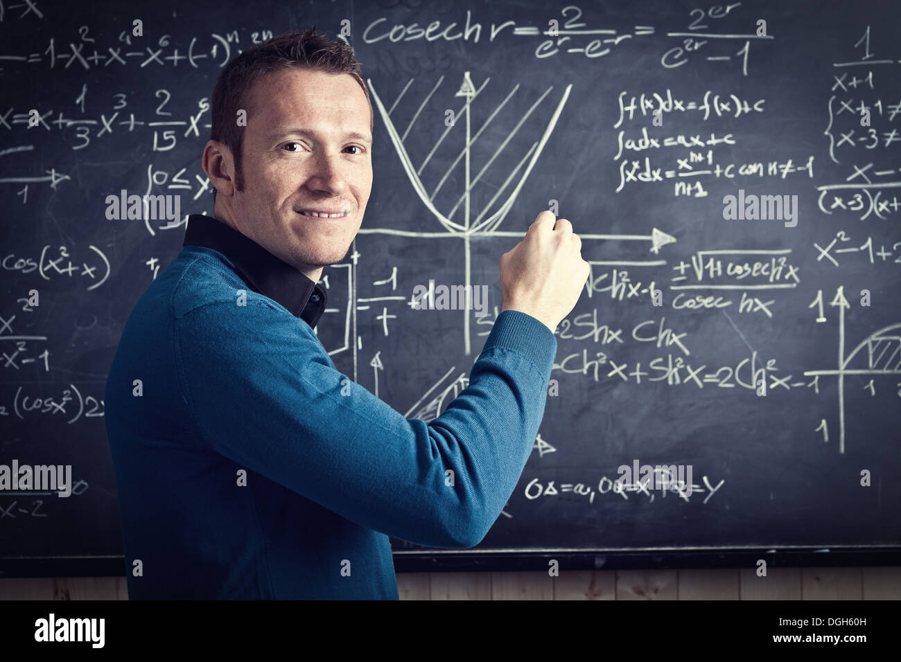 portrait of friendly teacher on duty Stock Photo - Alamy