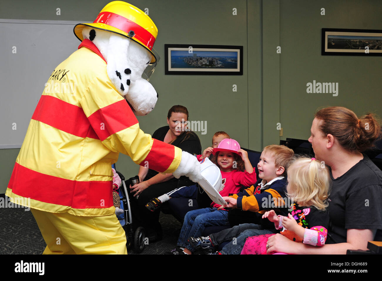 4th civil engineer squadron fire prevention mascot hi-res stock ...