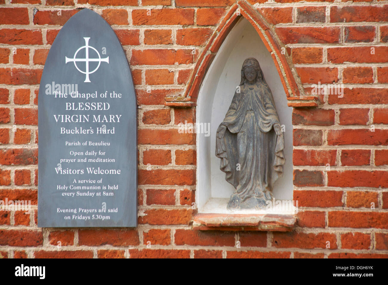 The Chapel of the Blessed Virgin Mary at Buckler's Hard Stock Photo - Alamy