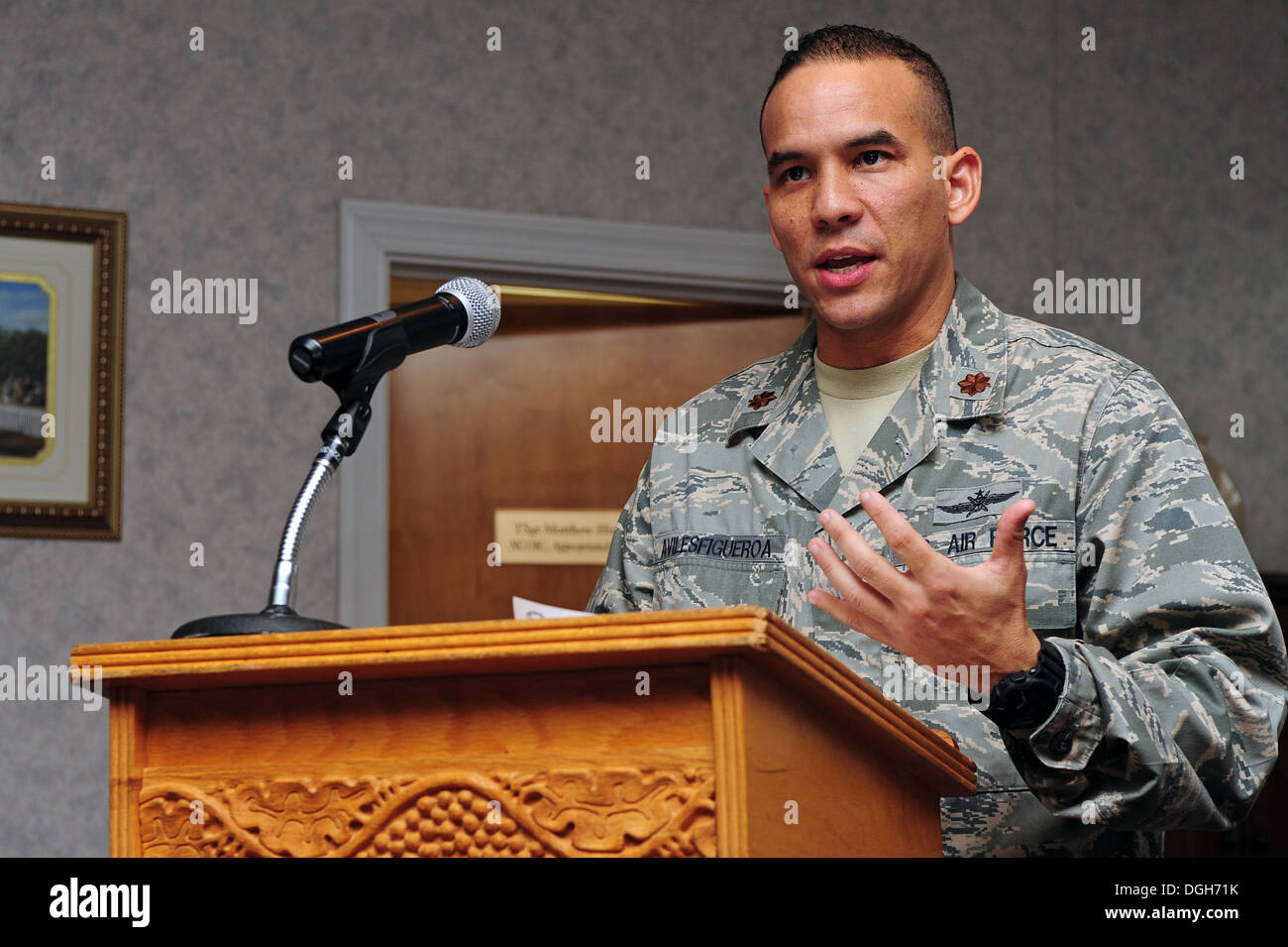 U s air force maj nelson avilesfigueroa hi-res stock photography and ...