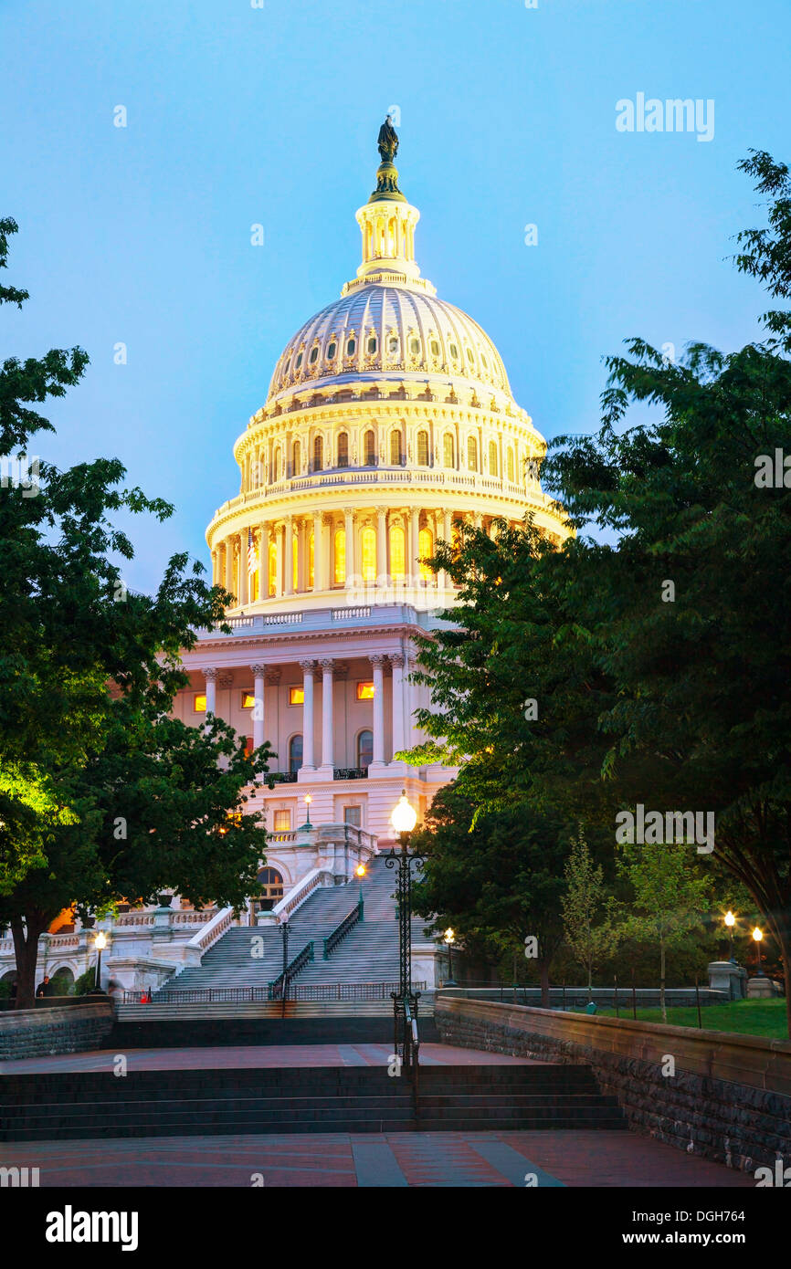 Capitol dome congress washington dc usa sunset hi-res stock photography ...