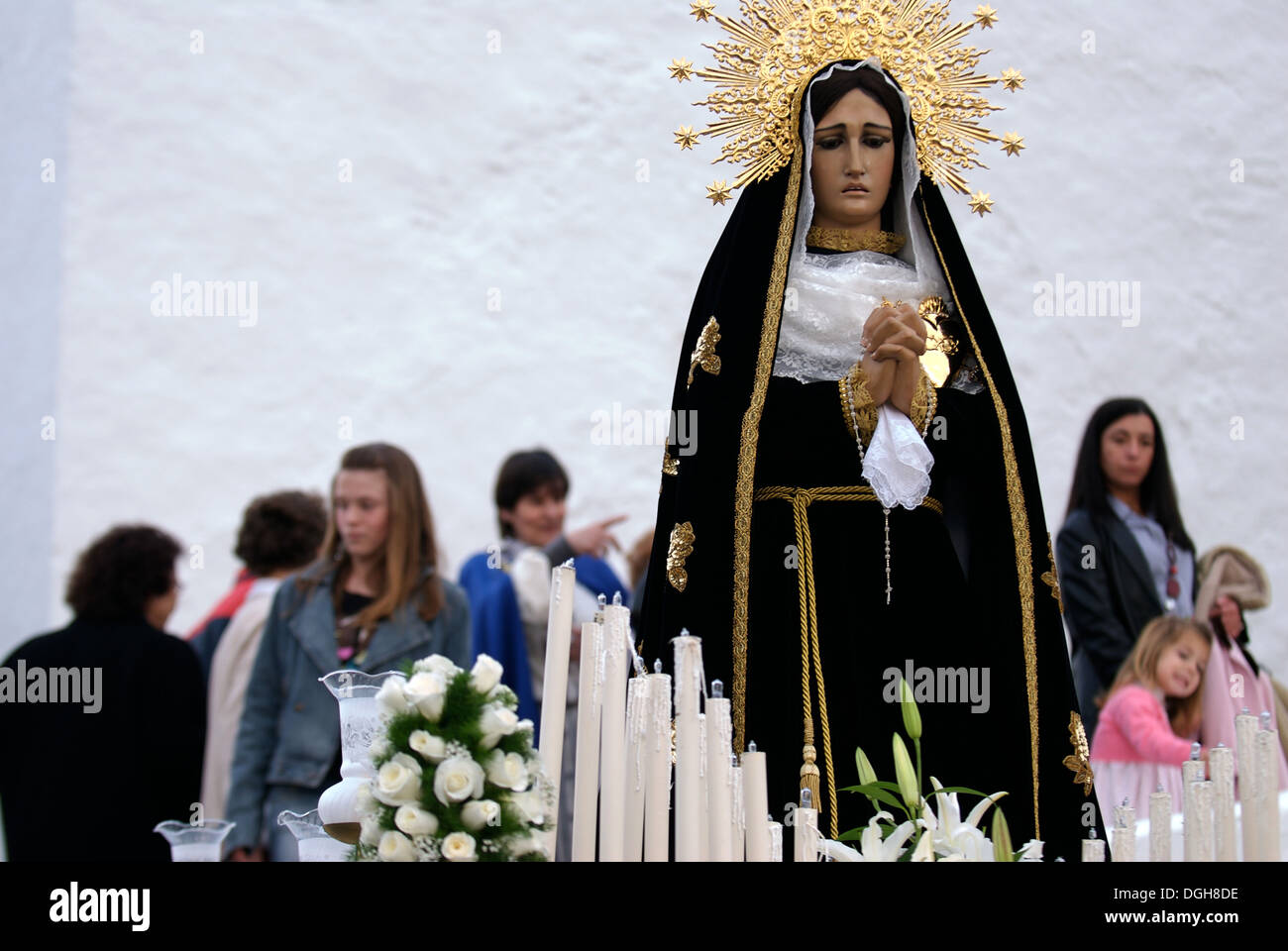 Good Friday Easter Parade in Santa Eulalia del Rio, Ibiza Stock Photo ...