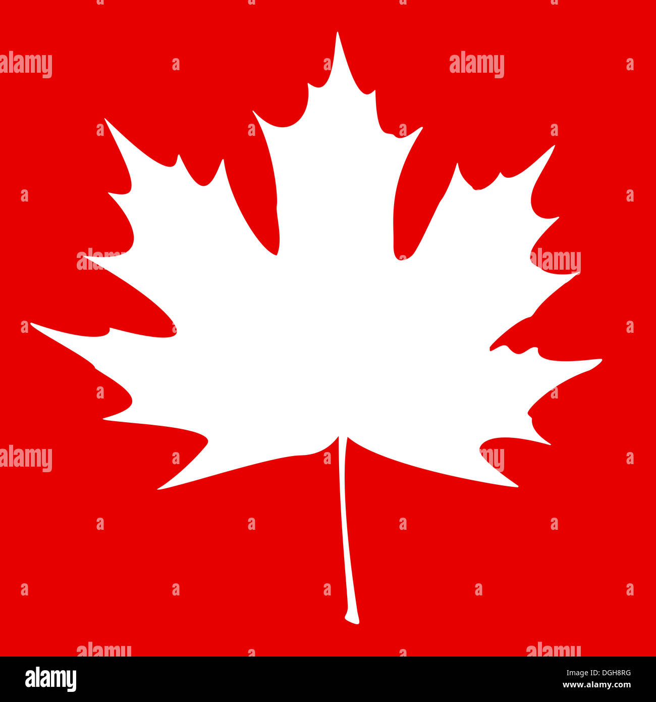 Stylized maple leaf. EPS10 vector illustration Stock Photo - Alamy