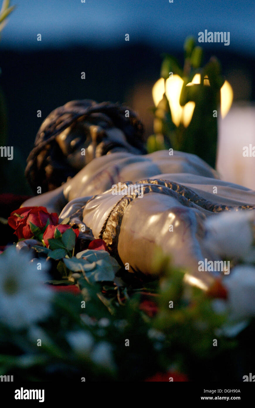 Good Friday Easter Parade in Santa Eulalia del Rio, Ibiza Stock Photo ...