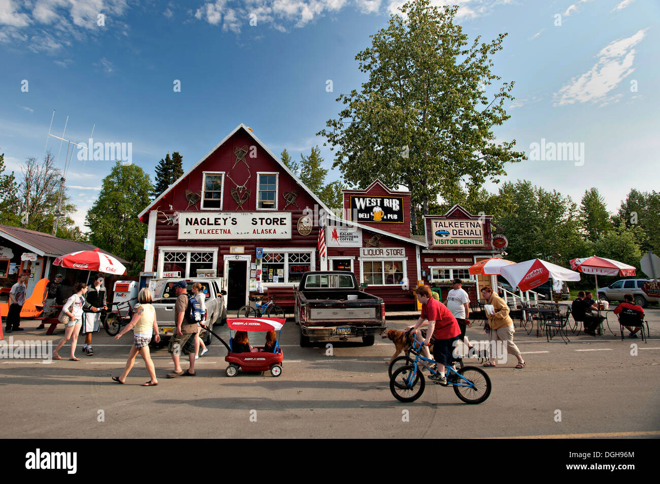 General Store downtown Talkeetna in Denali National Park, Alaska Stock ...