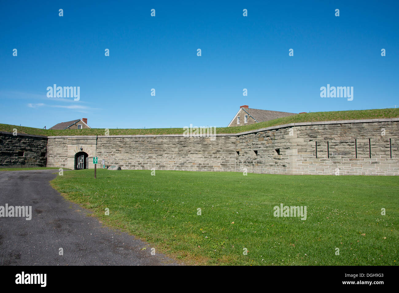 New York, Oswego. Historic Fort Ontario Stock Photo - Alamy