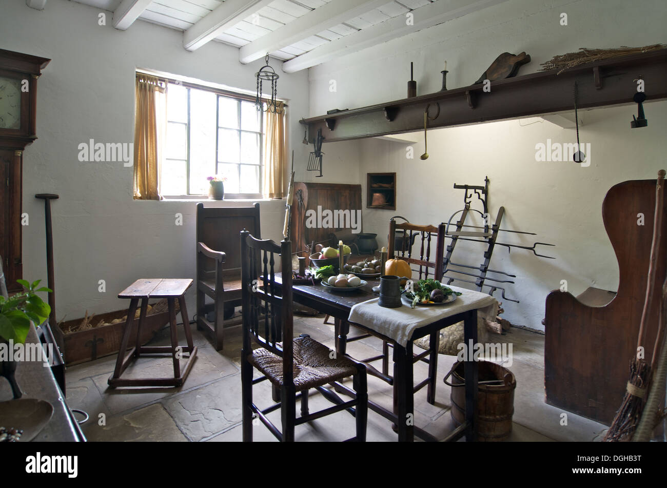 Interior of Cook's cottage Melbourne Australia Stock Photo - Alamy