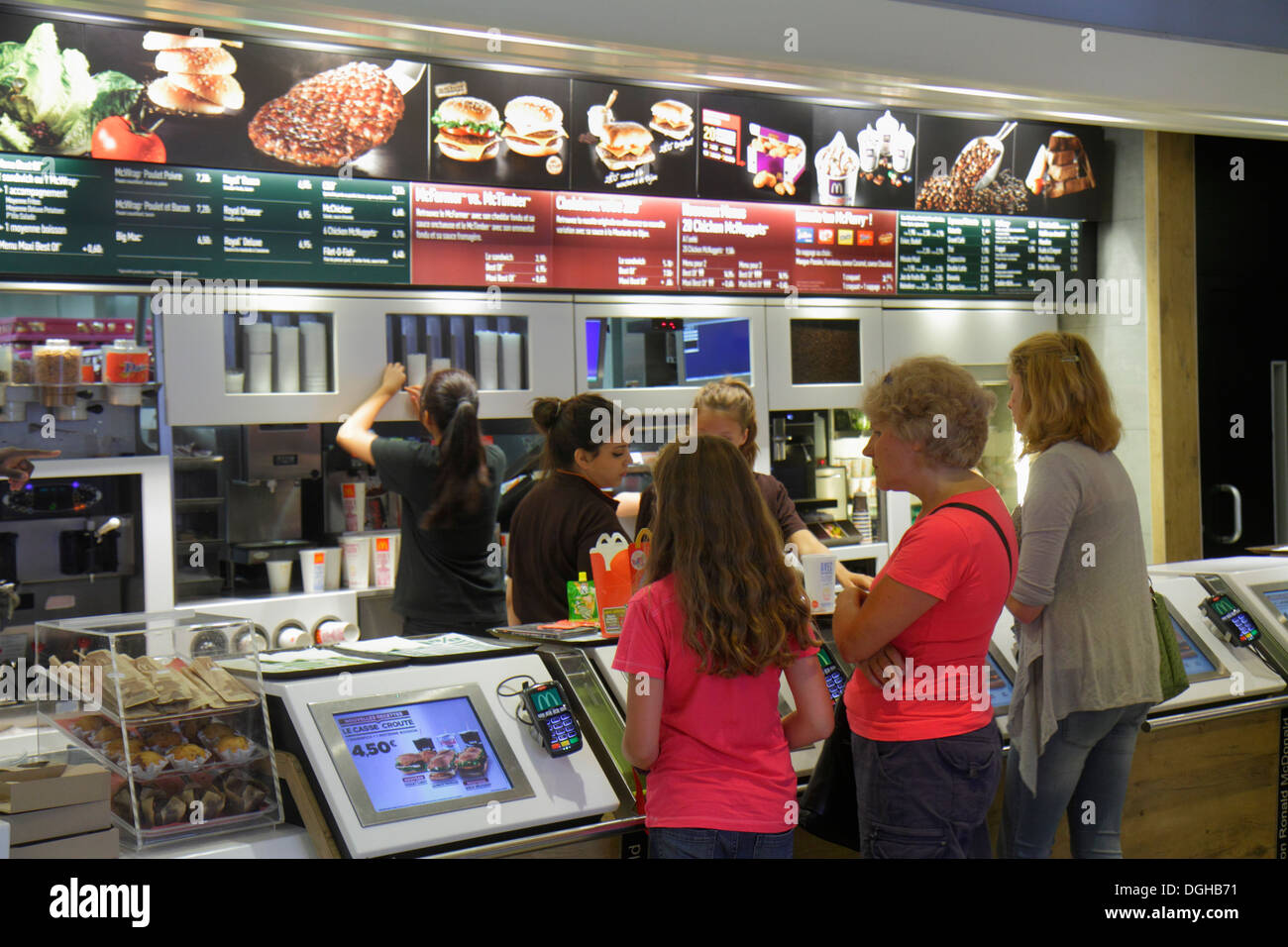 Mcdonalds menu france hi-res stock photography and images - Alamy