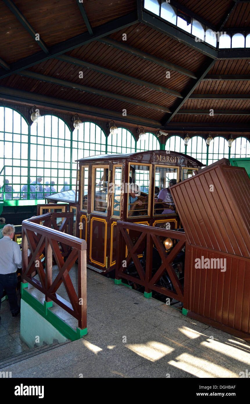 Funicular railway station Castle Hill Buda Budapest Hungary Stock Photo ...