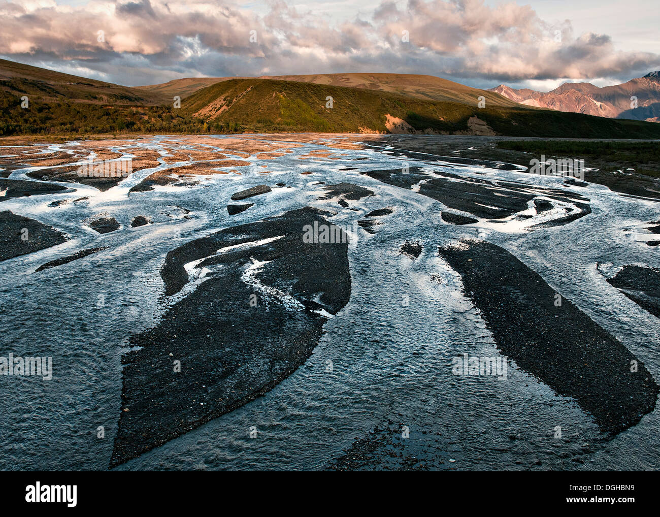 Braided river in fall denali hi-res stock photography and images - Alamy
